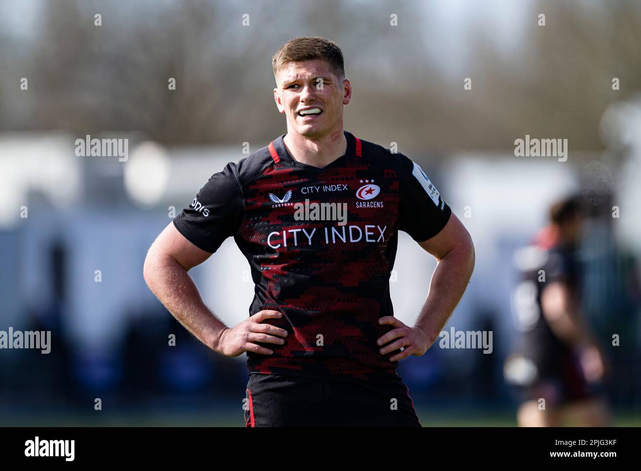 LONDON, UNITED KINGDOM. 02, Apr 2023. Owen Farrell of Saracens (Capt ...