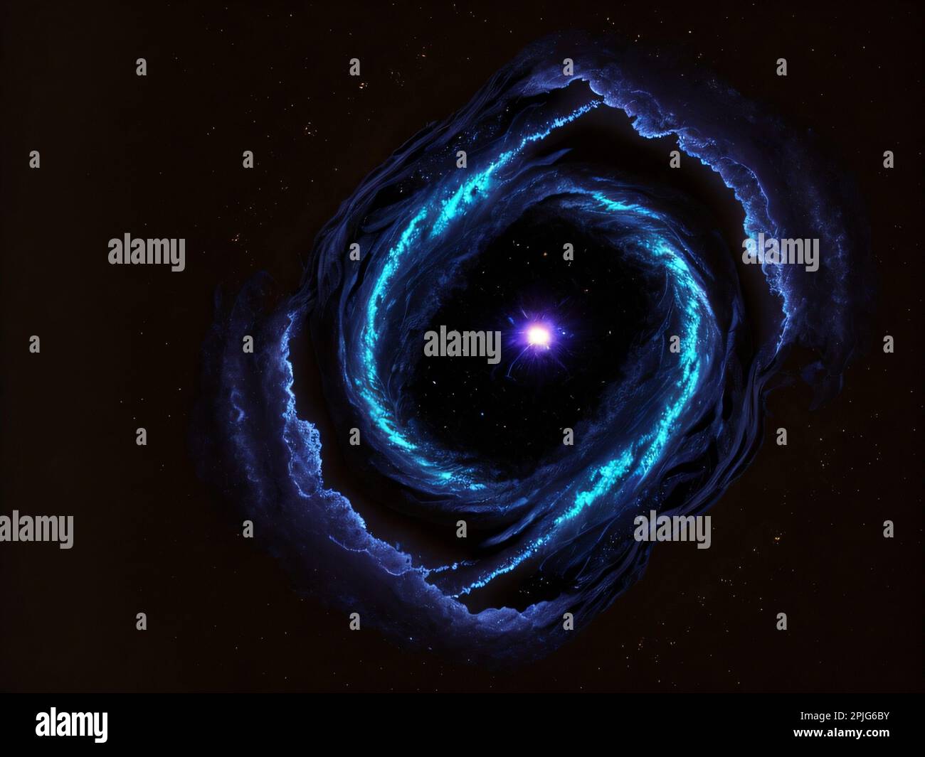 Dark matter. Mysterious illustration of the dark matter explosion and ...