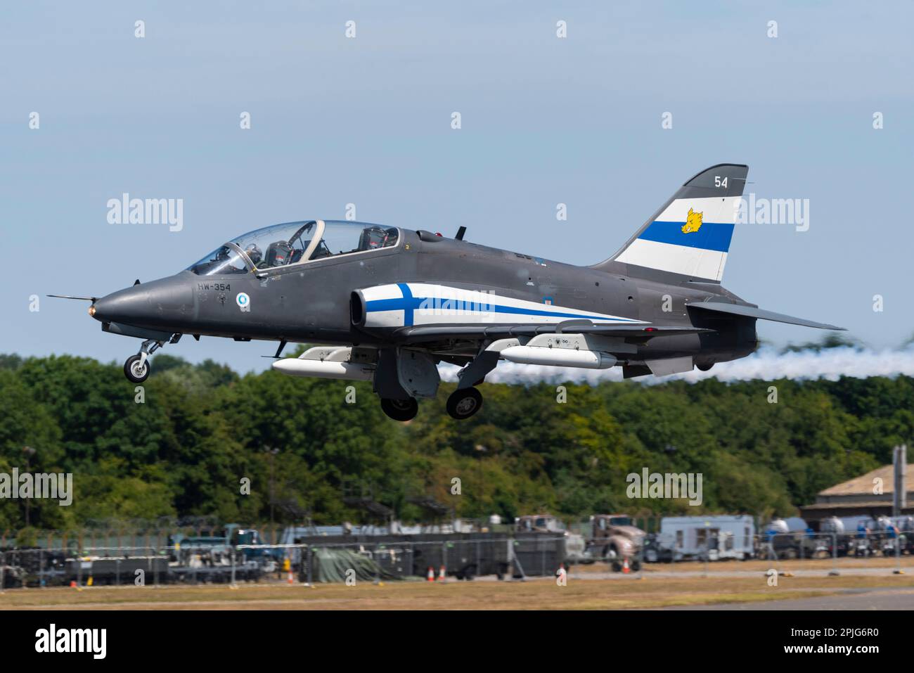 Finnish Air Force BAe Hawk Mk.51 jet trainer plane at the Royal ...