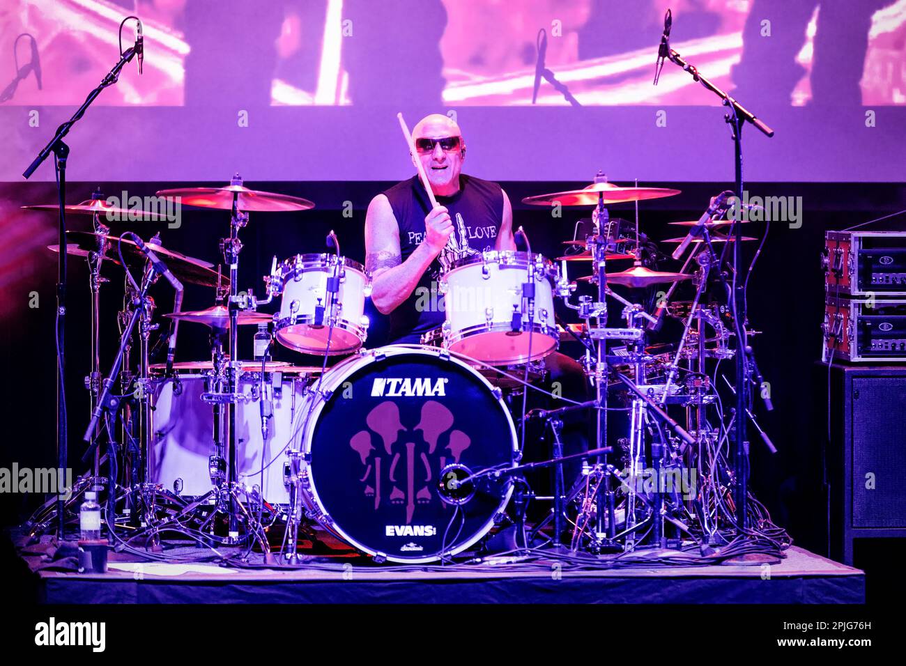 Oslo, Norway. 01st Apr, 2023. Drummer Kenny Aronoff performs live with ...
