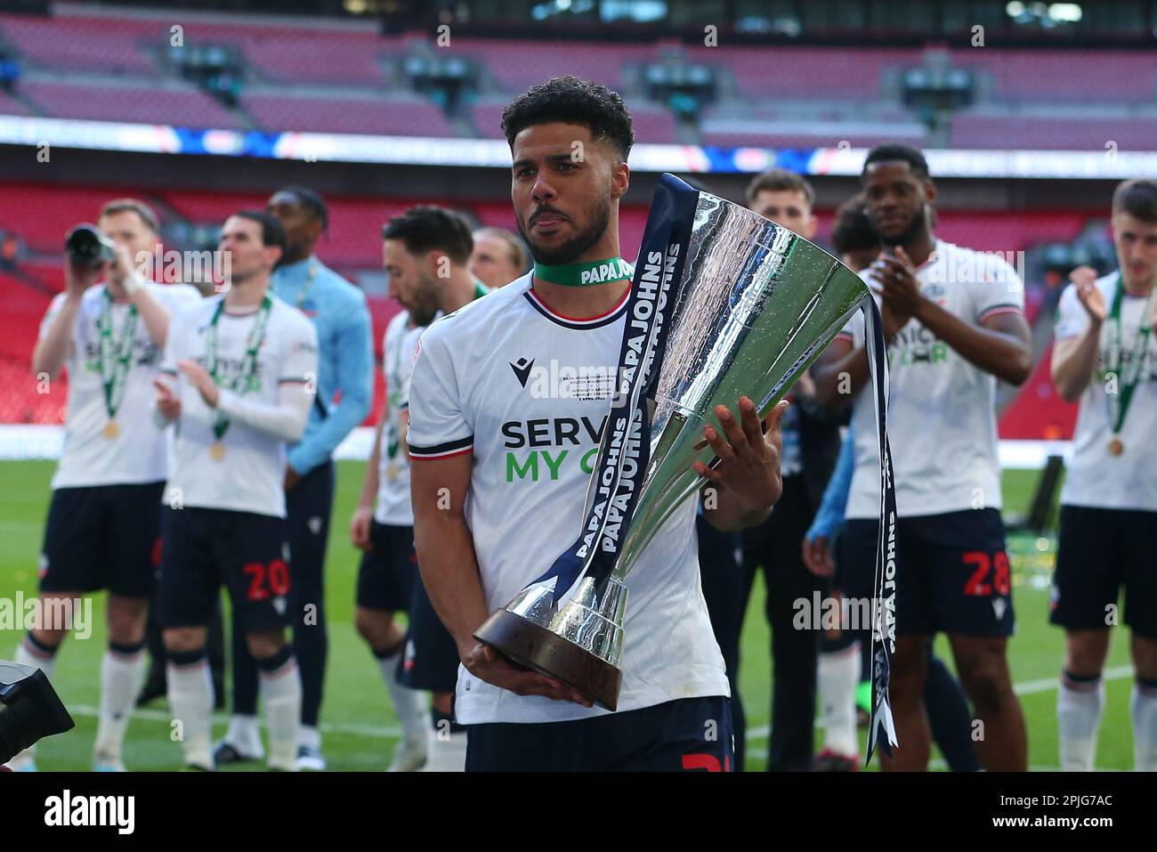Wembley Stadium, London, UK. 2nd Apr, 2023. Papa Johns Trophy Football ...