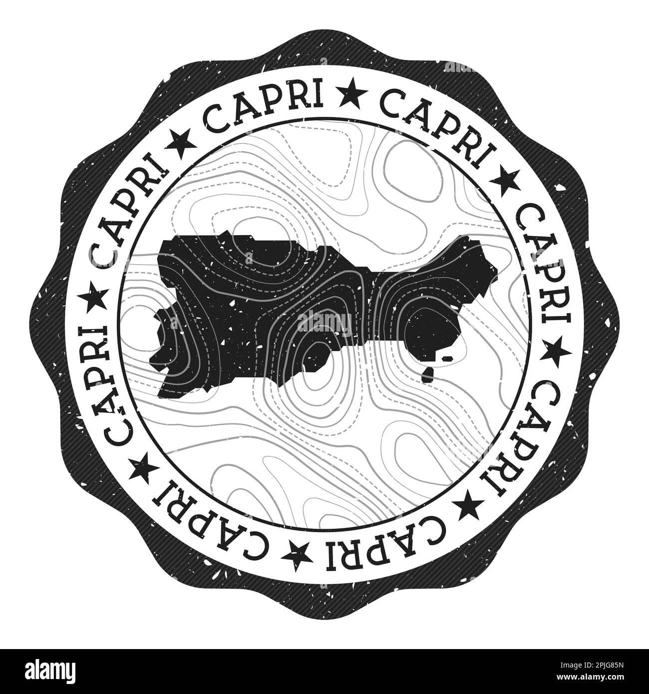 Capri stamp Black and White Stock Photos & Images - Alamy