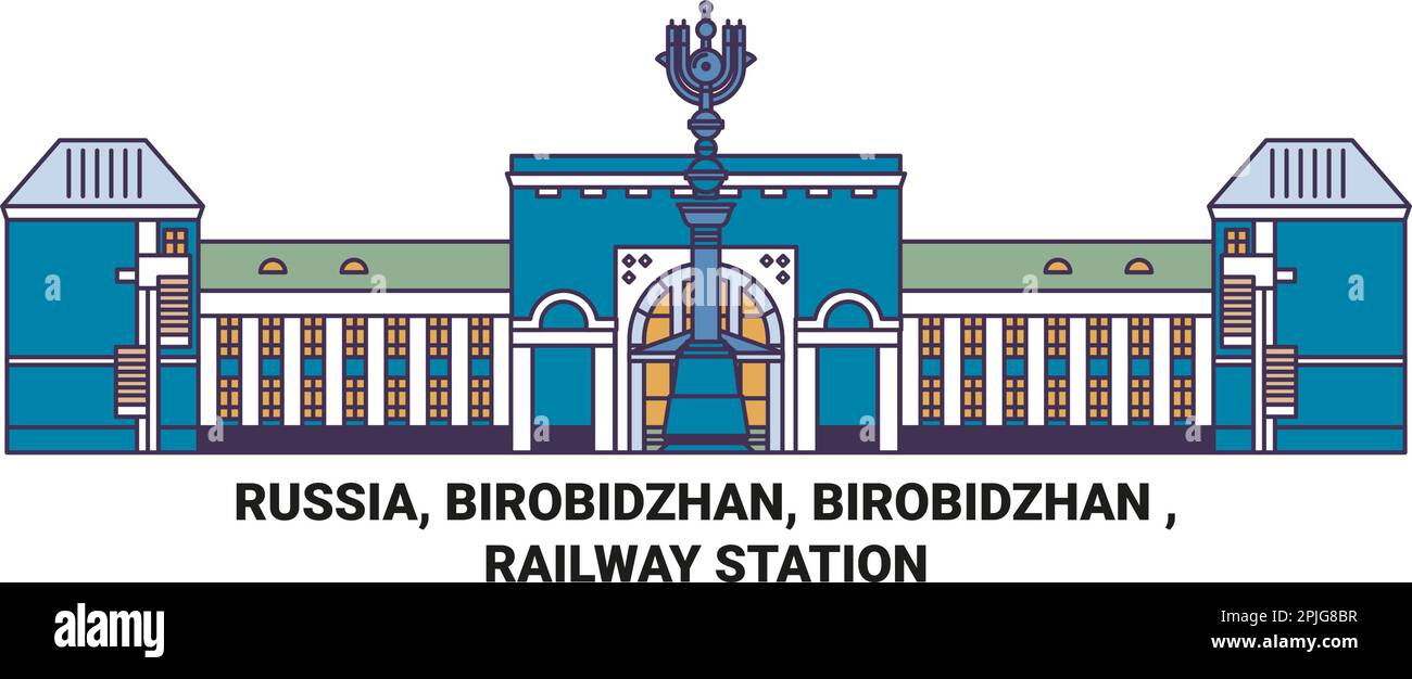 Russia, Birobidzhan, Birobidzhan , Railway Station travel landmark ...