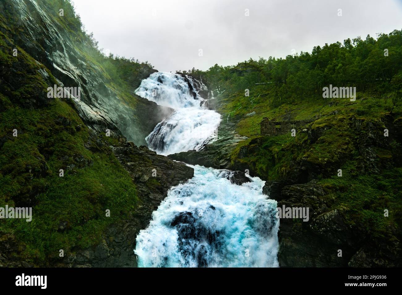Norwegian Waterfall - Flam, Norway Stock Photo - Alamy