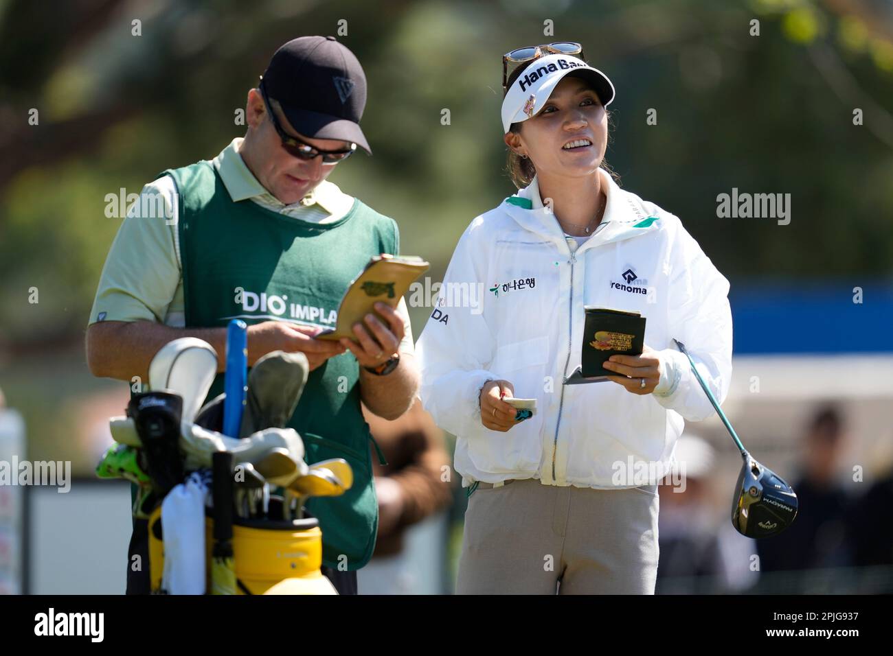 Lydia Ko prepares to tee off at the 10th hole during the final round of ...