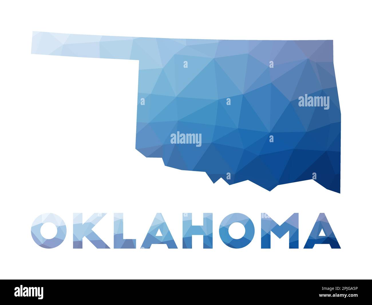 Oklahoma vector outline map hi-res stock photography and images - Alamy