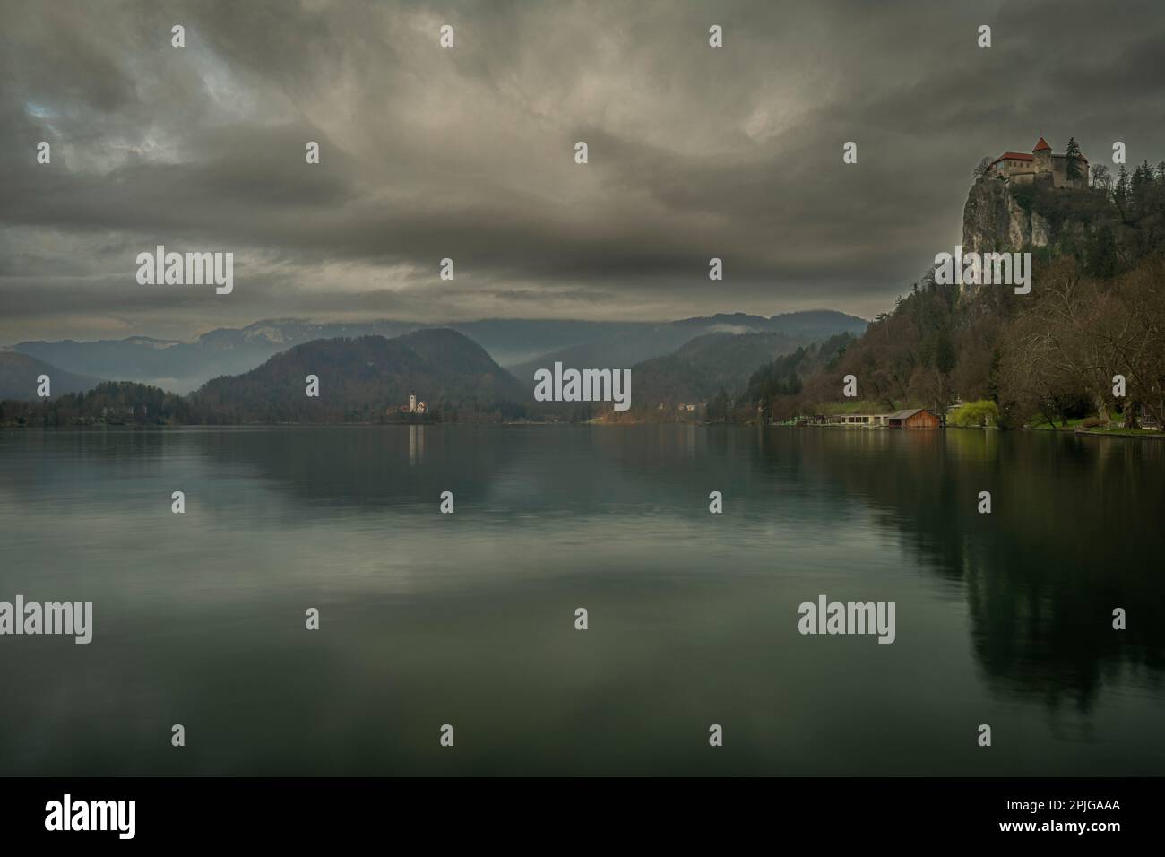 Beautiful foggy sunrise bled hi-res stock photography and images - Alamy