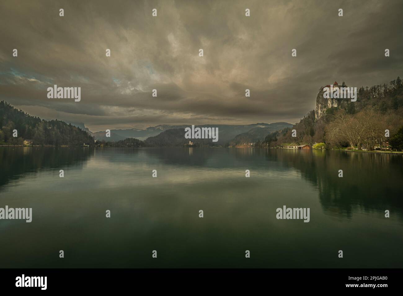 Beautiful foggy sunrise bled hi-res stock photography and images - Alamy