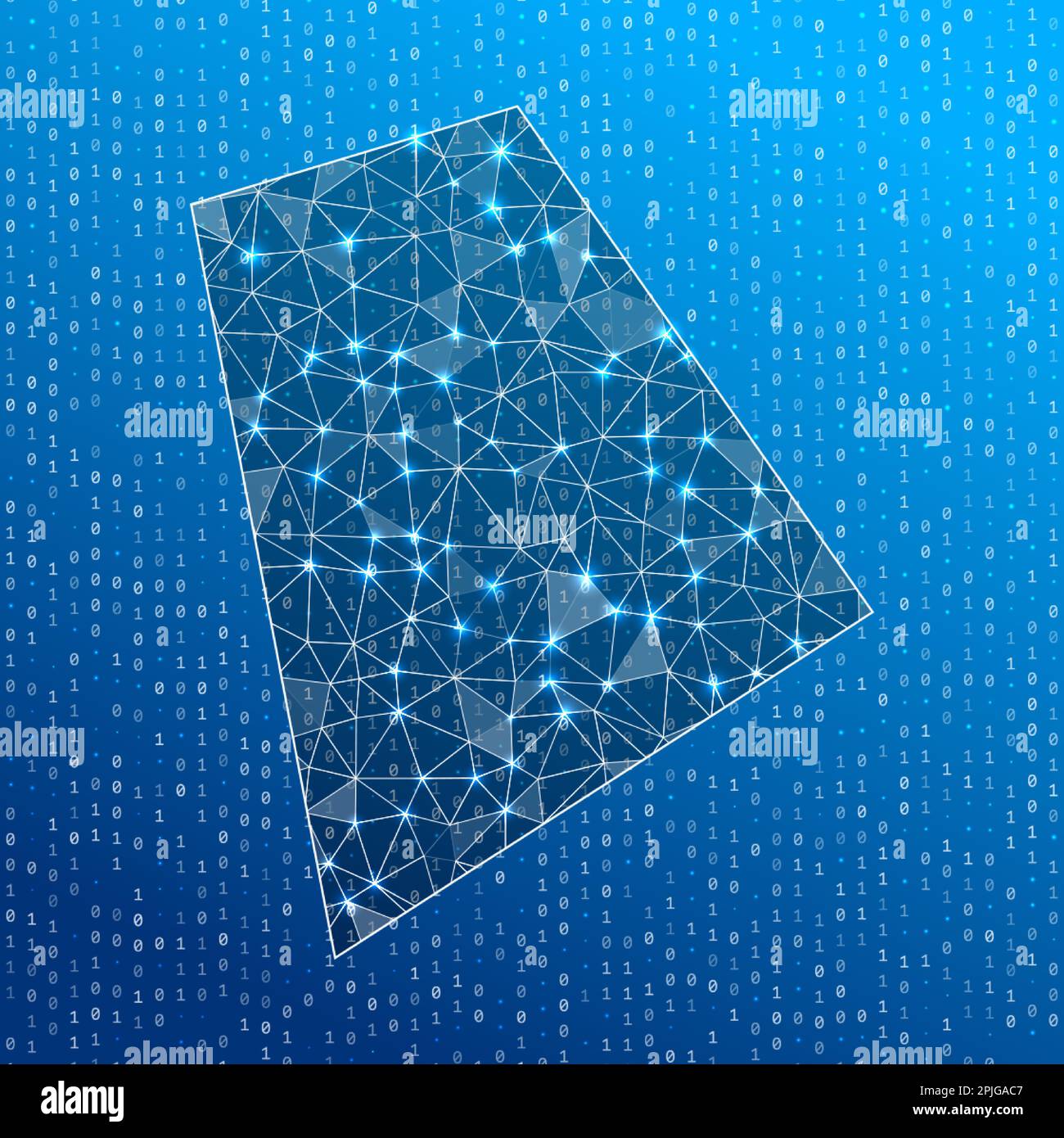 Network map of Rhode Island. US state digital connections map ...