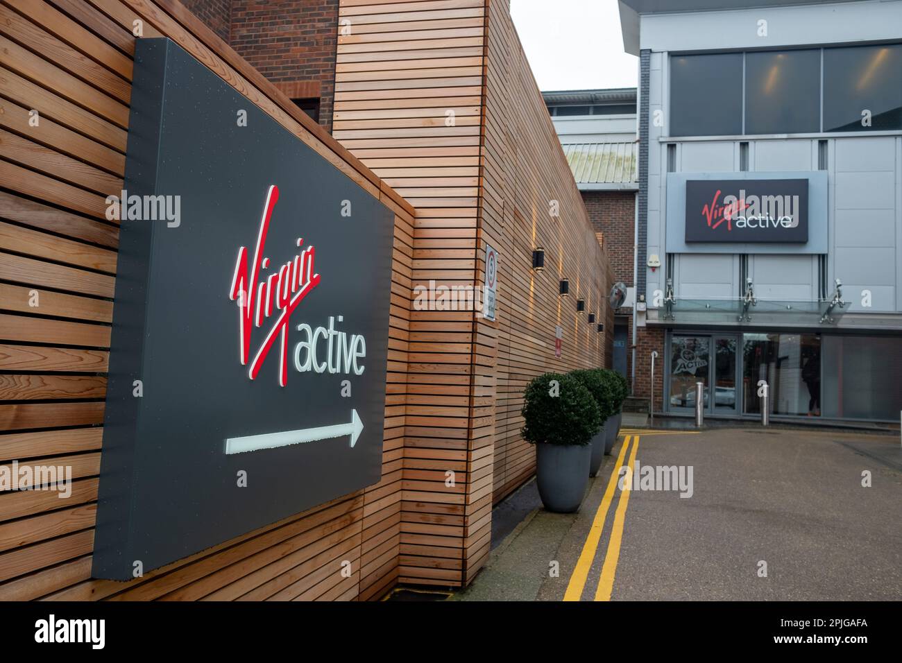 London- February 2023: Virgin Active fitness gym in Streatham Stock ...