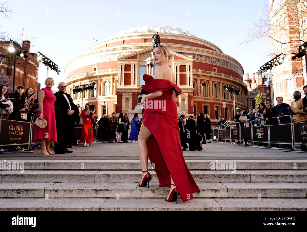 Jodie Comer attending the Olivier Awards at the Royal Albert Hall ...