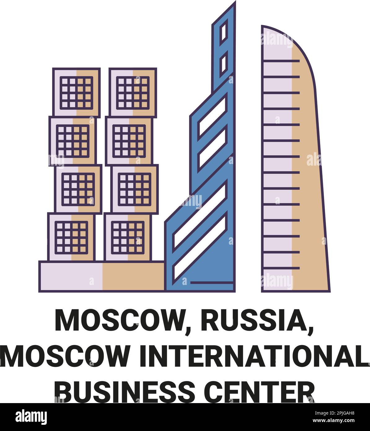 Moscow russia new skyline Cut Out Stock Images & Pictures - Alamy