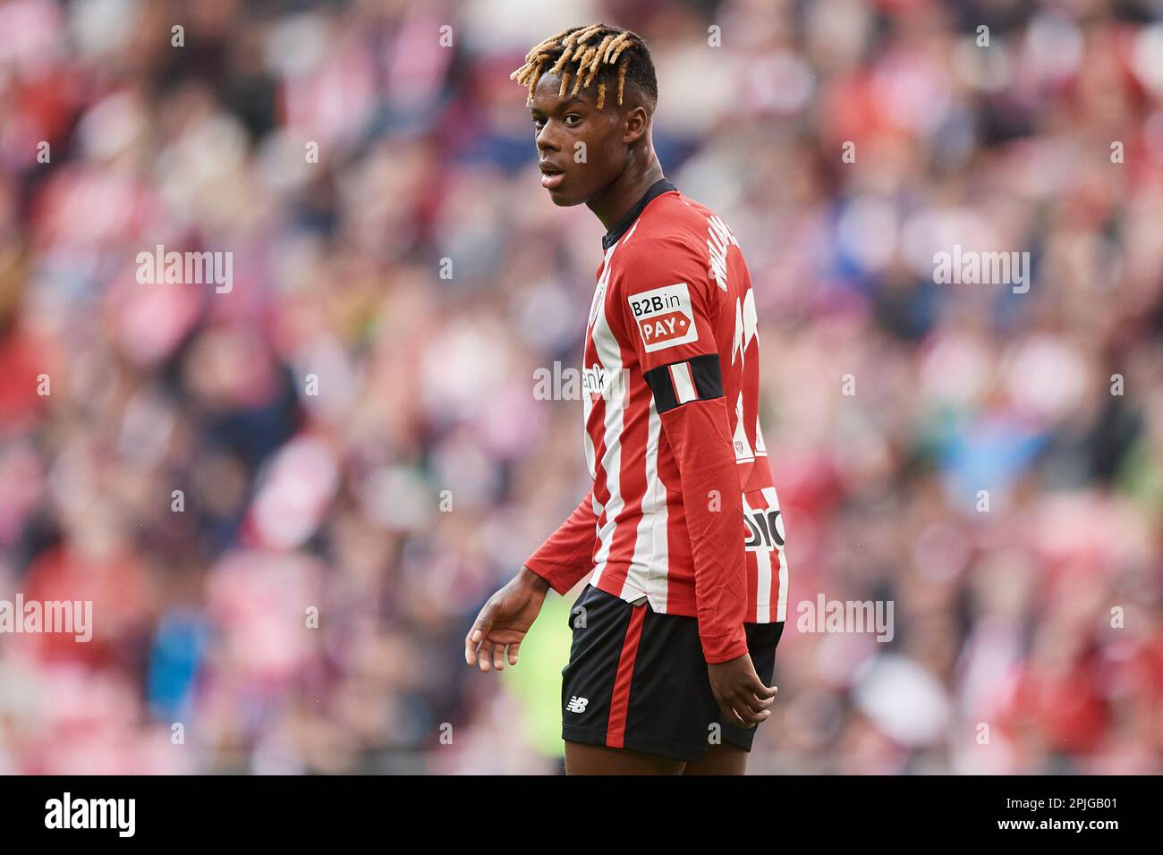 Nico Williams of Athletic Club during the La Liga Santander match ...