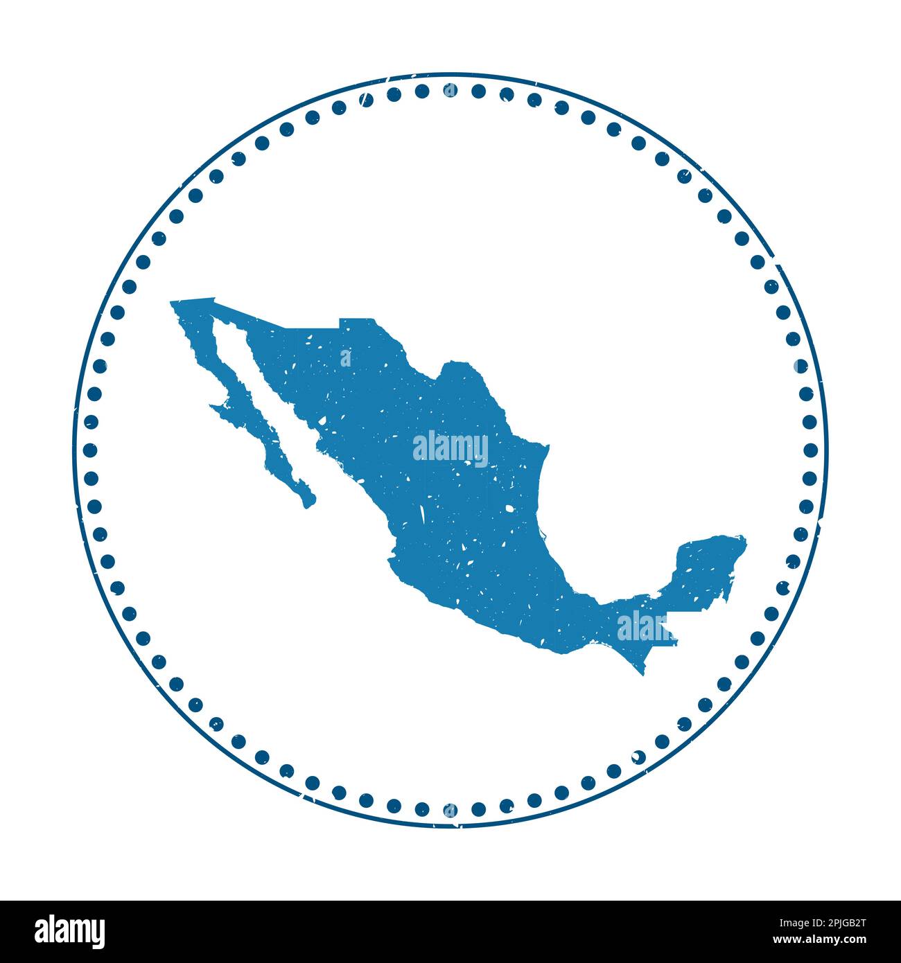 Mexico sticker. Travel rubber stamp with map of country, vector ...