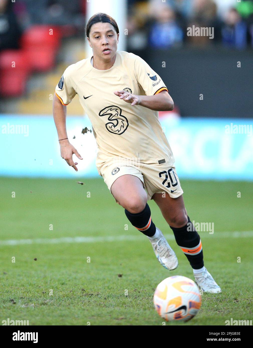 Chelsea's Sam Kerr in action during the Barclays Women's Super League ...