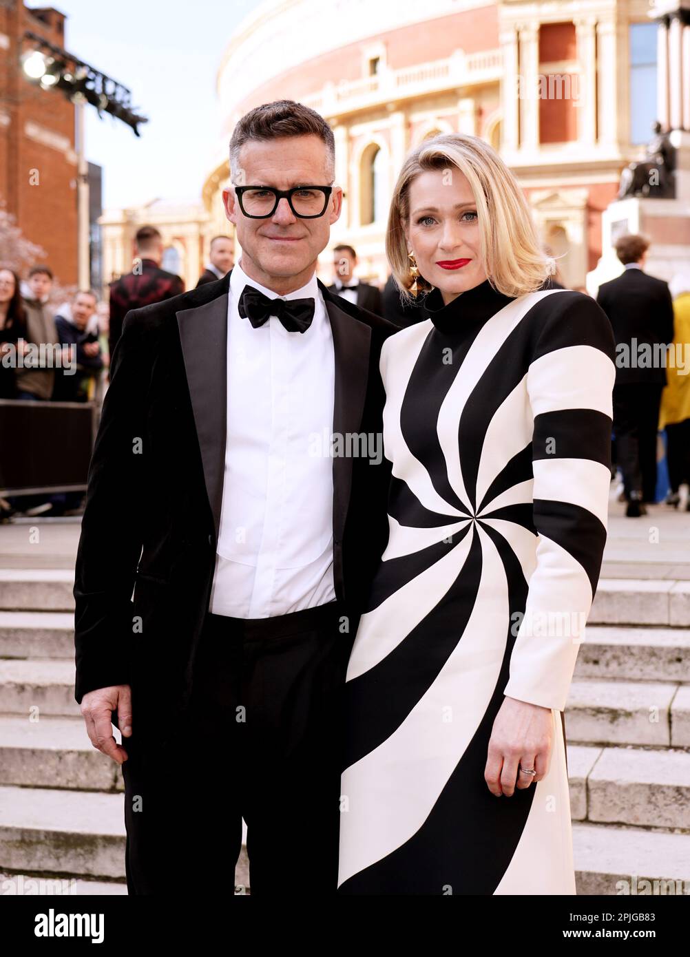 Bill Buckhurst (left) and Sian Brooke attending the Olivier Awards at ...