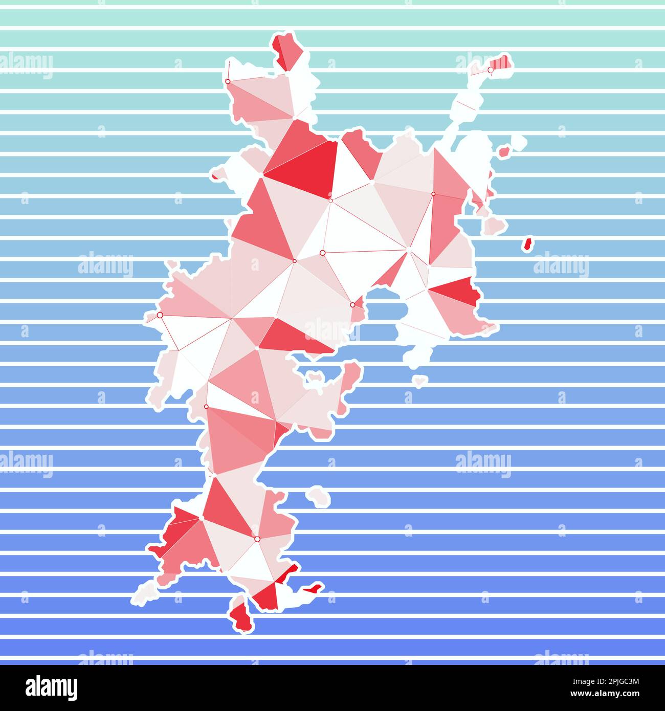 Komodo vector illustration. Komodo design on gradient stripes background. Technology, internet ...