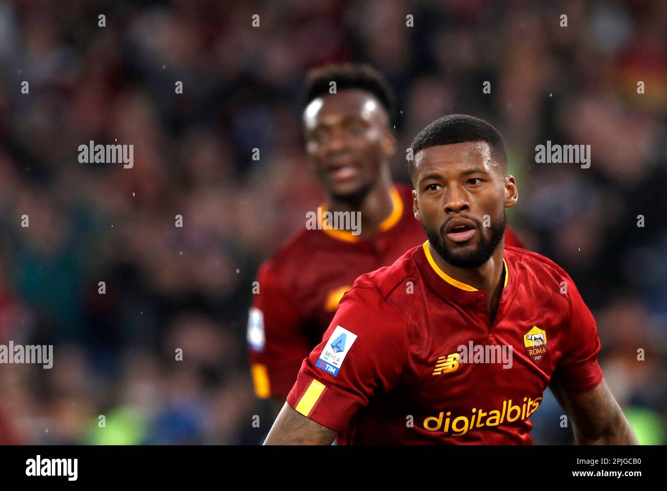 Rome, Italy. 02nd Apr, 2023. Georginio Wijnaldum, of AS Roma ...