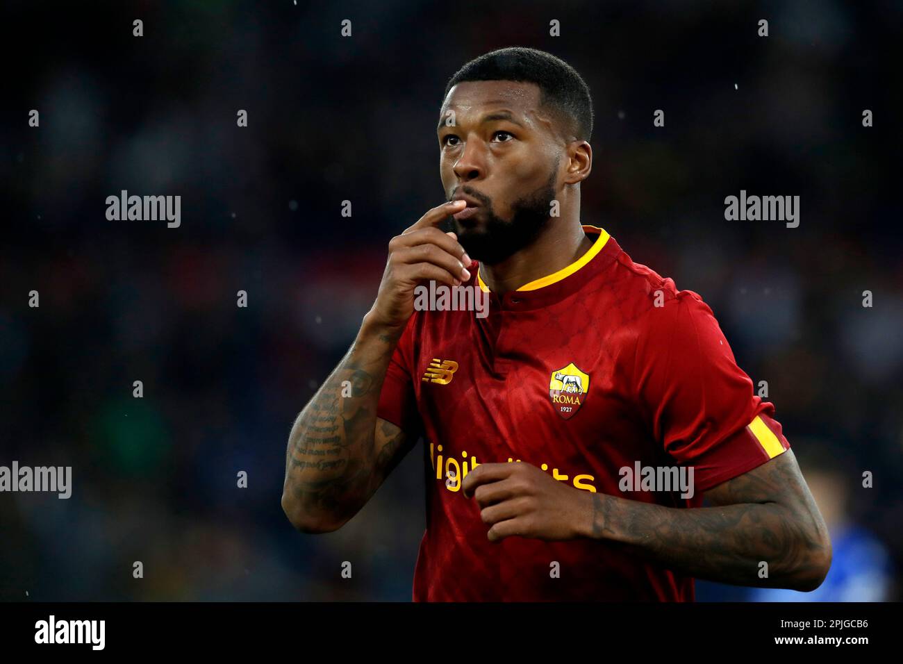 Rome, Italy. 02nd Apr, 2023. Georginio Wijnaldum, of AS Roma ...