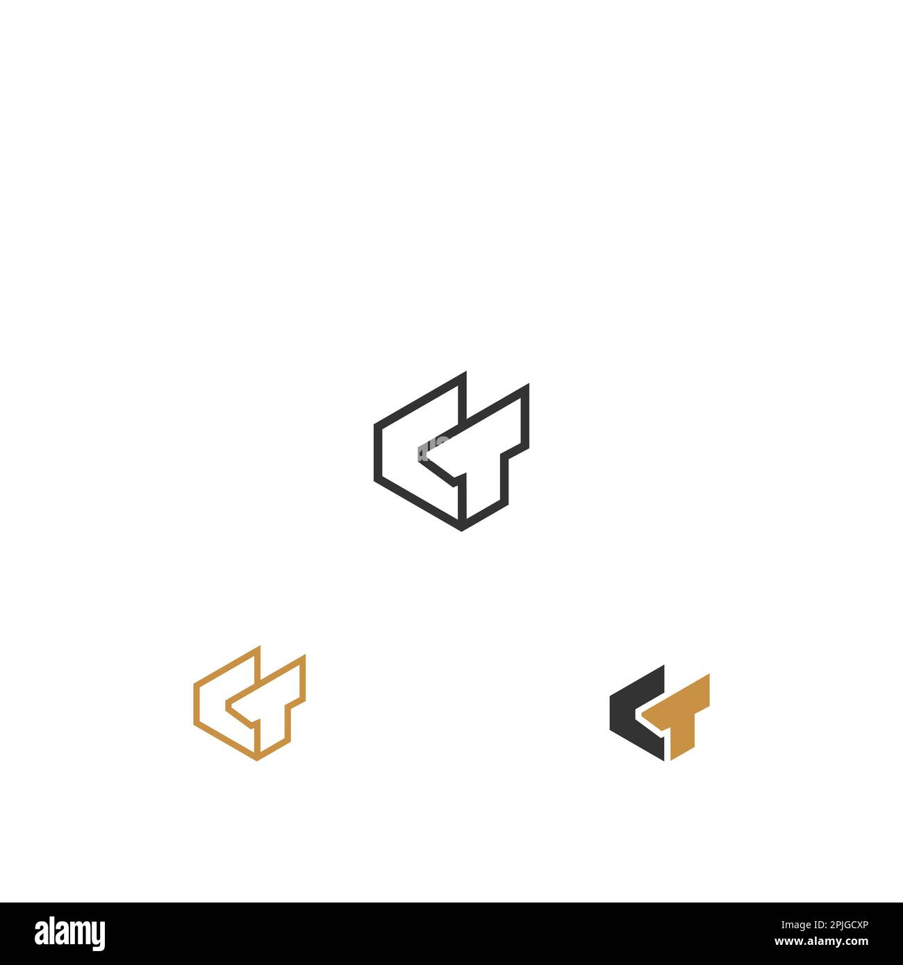 Alphabet Initials logo CT, TC, C and T Stock Vector Image & Art - Alamy