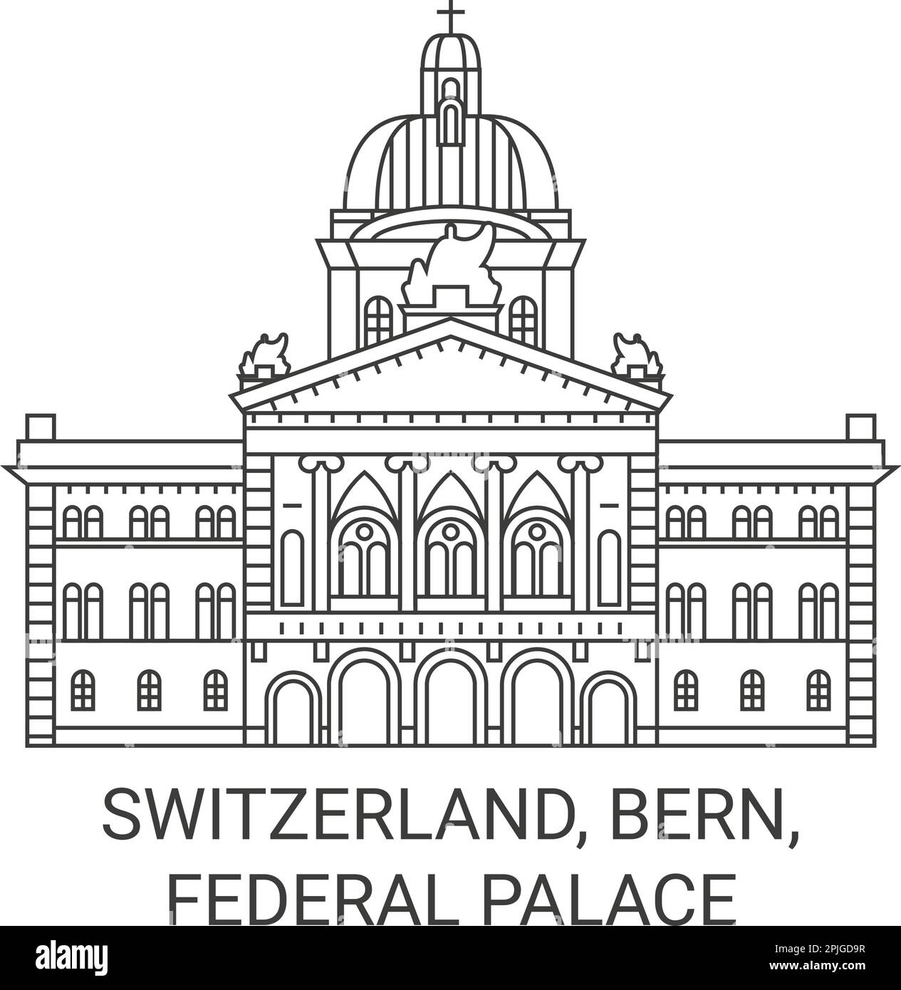 Federal house bern Stock Vector Images - Alamy