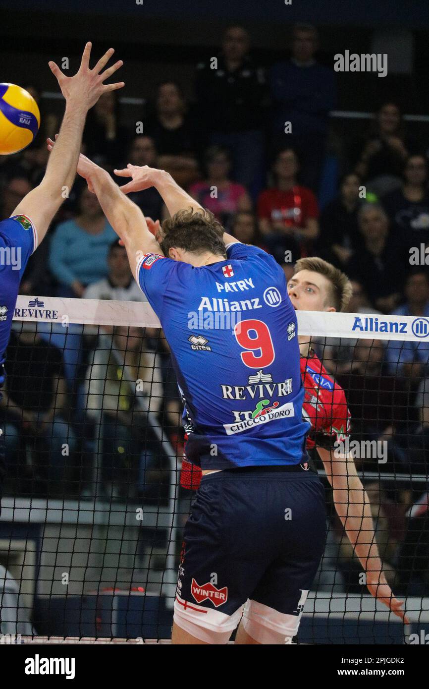 Milan, Italy. 02nd Apr, 2023. MONSTER BLOCK JEAN PATRY (POWER VOLLEY ...