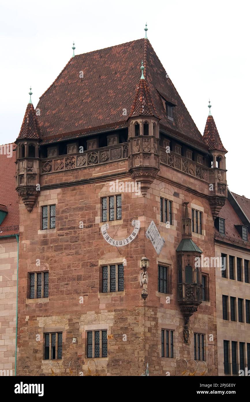 Nassauer House, Nuremberg, Nürnberg, Bavaria, Bayern, Germany, Europe ...