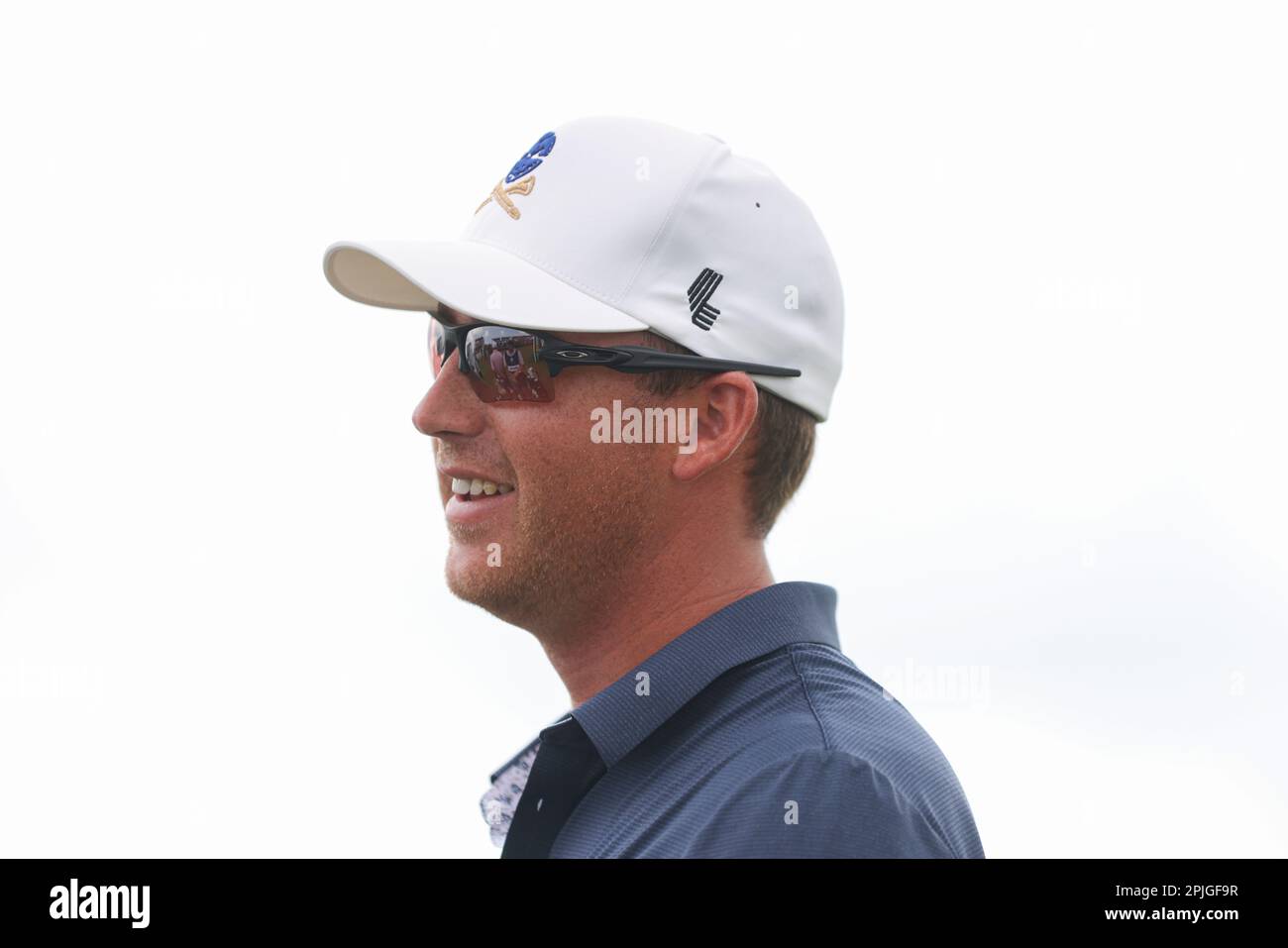 Alternate, Andy Ogletree of Crushers GC seen on the driving range ...