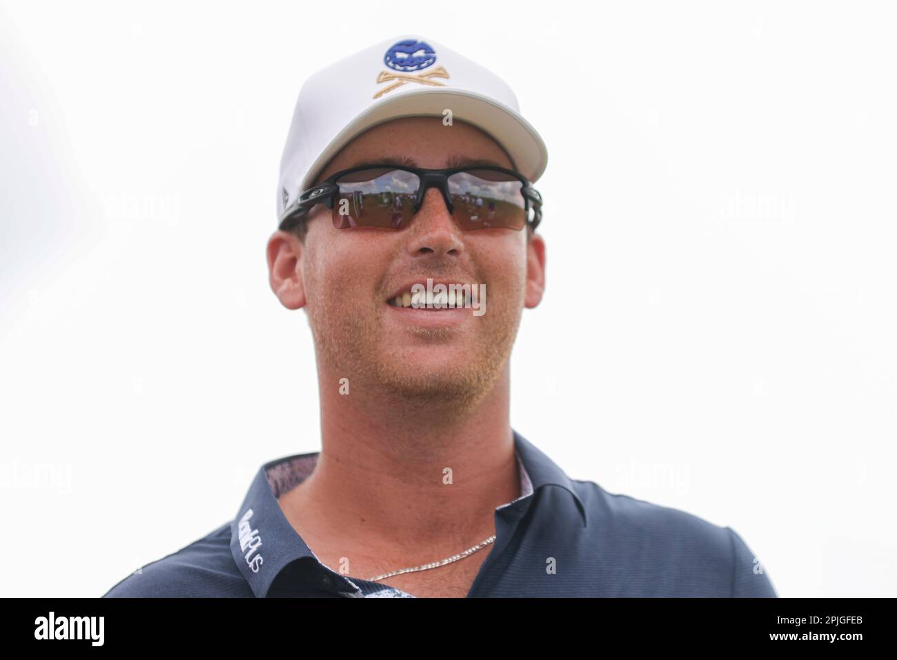 Alternate, Andy Ogletree of Crushers GC seen on the driving range ...