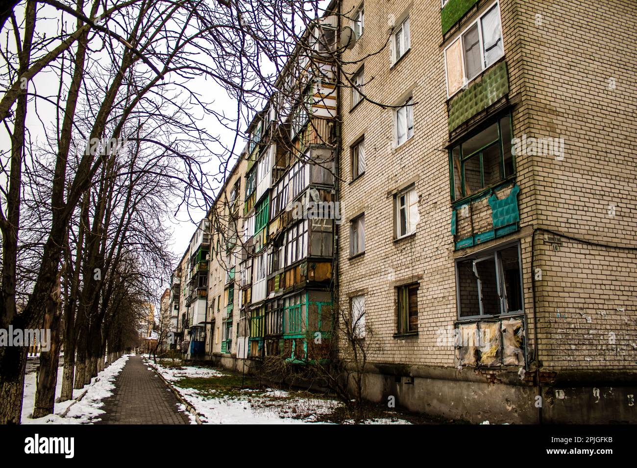 The buildings as well as the businesses were badly damaged by the ...