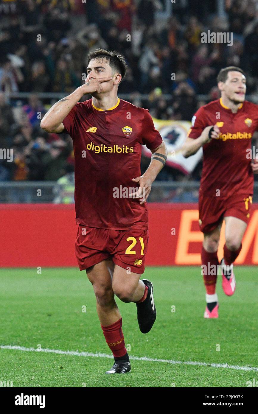 Stadio Olimpico, Rome, Italy. 2nd Apr, 2023. Serie A Football; Roma ...