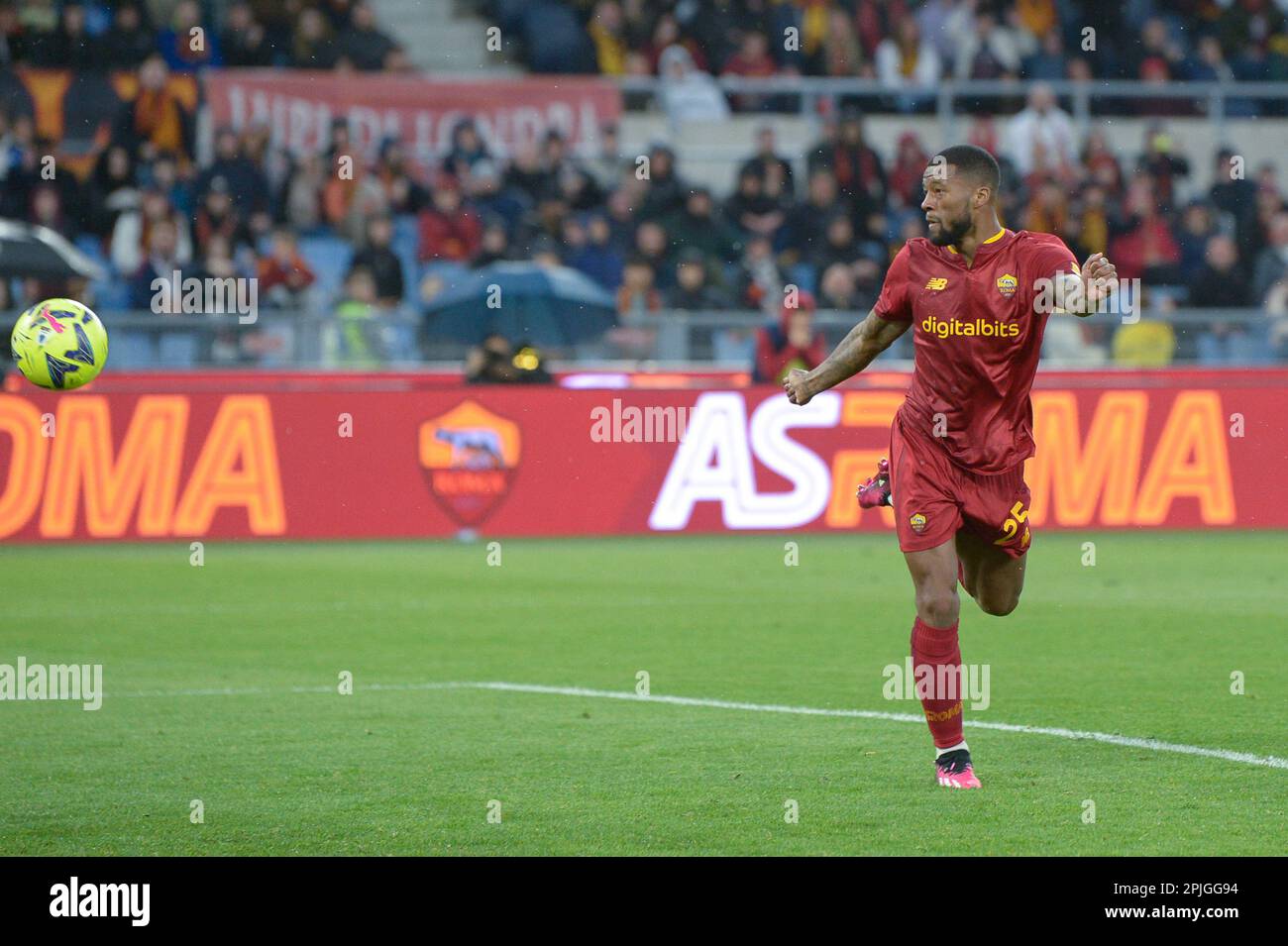 Stadio Olimpico, Rome, Italy. 2nd Apr, 2023. Serie A Football; Roma ...