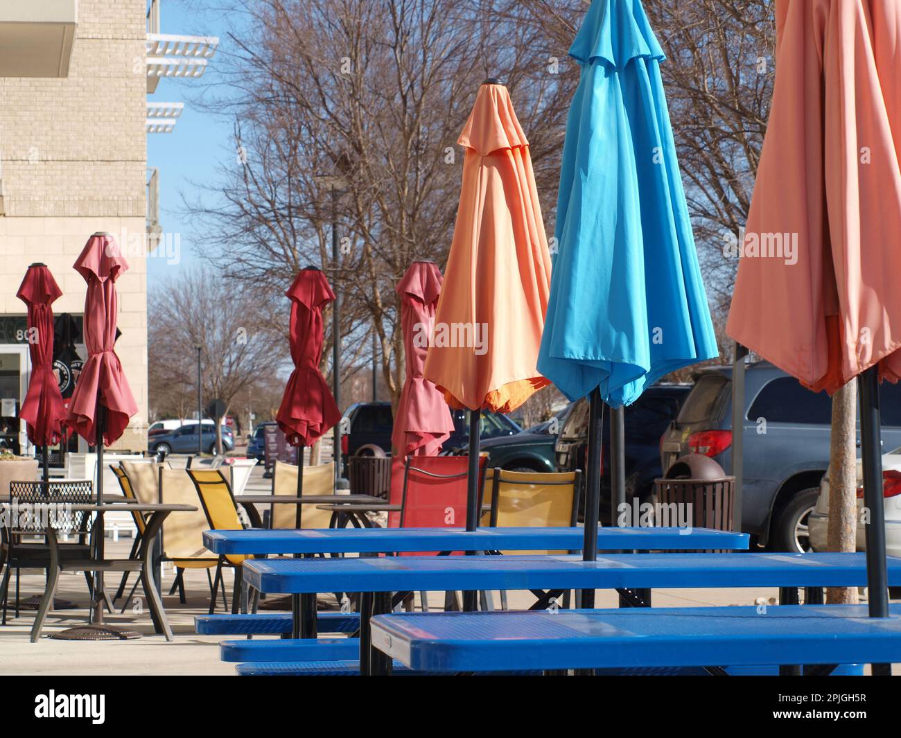 Restaurant row near silver line station hi-res stock photography and ...