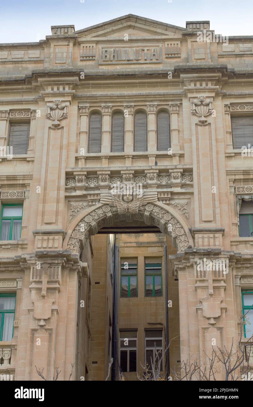 Balluta Buildings at Balluta Bay, St Julian's, Malta. A 1928 Art ...