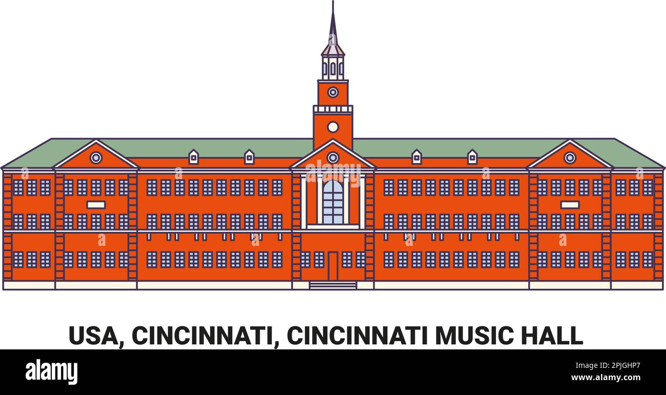Cincinnati music hall Stock Vector Images - Alamy
