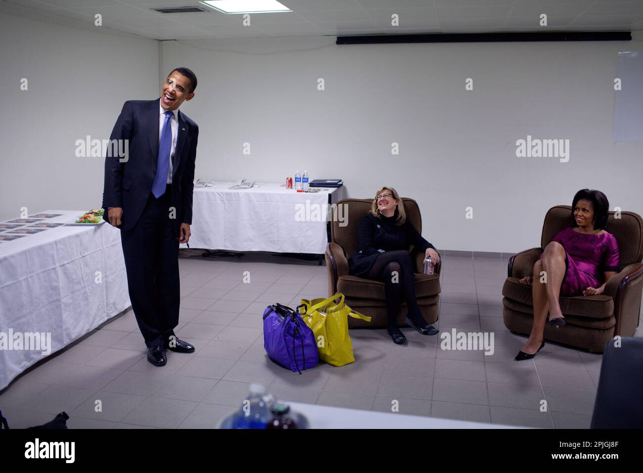 President Barack Obama joins First Lady Michelle Obama and Special ...