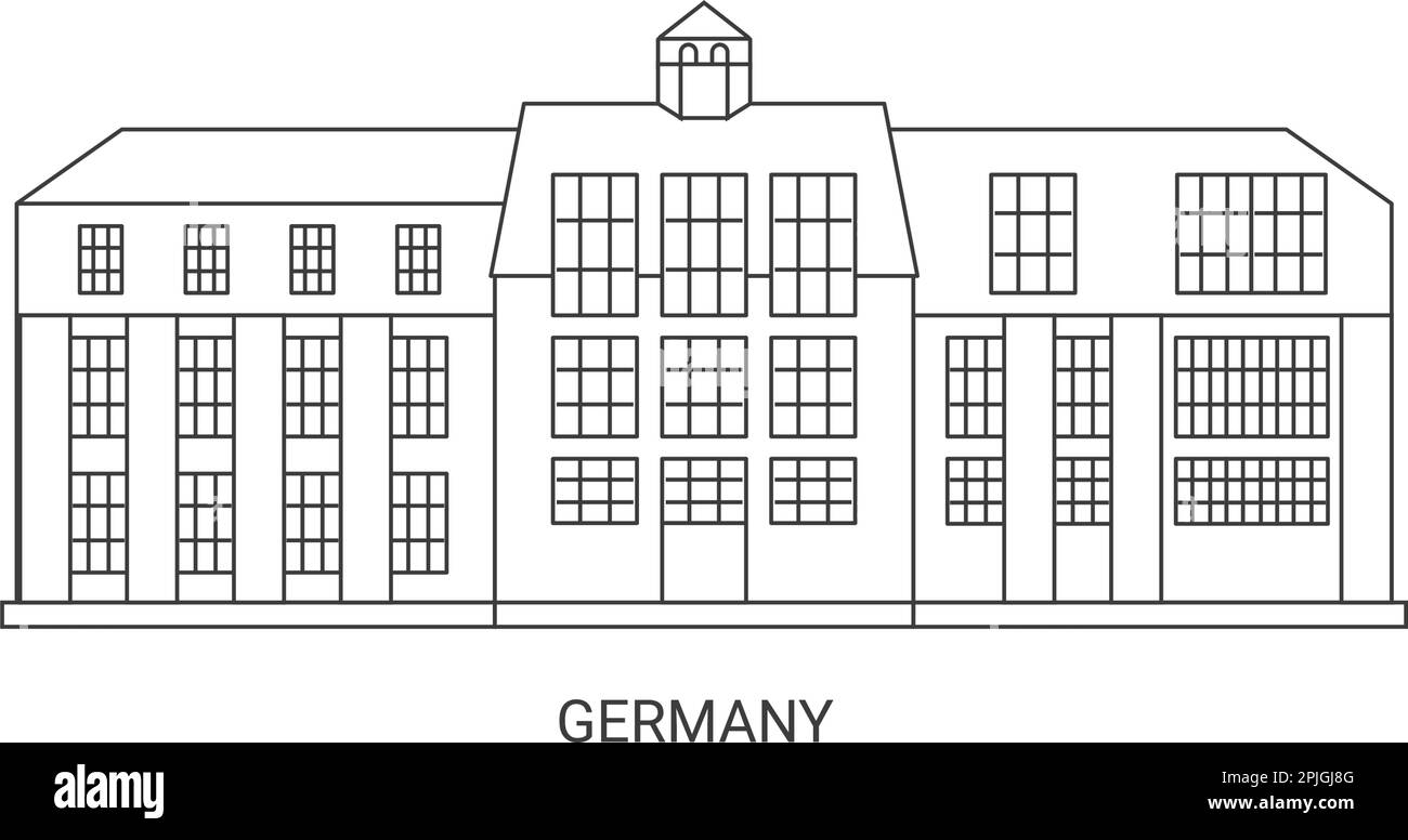Germany travel landmark vector illustration Stock Vector Image & Art ...