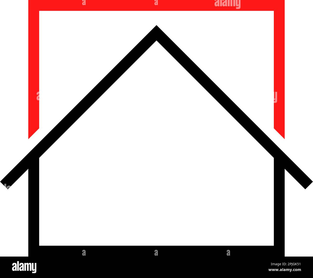 Simple line house logo Stock Vector Image & Art - Alamy