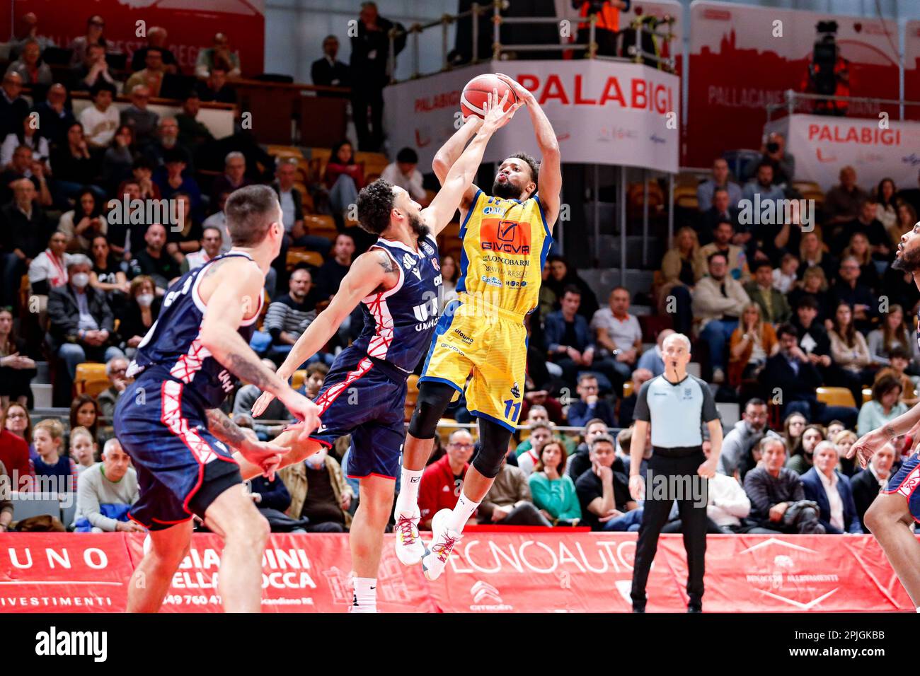 Reggio Emilia, Italy. 02nd Apr, 2023. PalaBigi, Reggio Emilia, Italy ...
