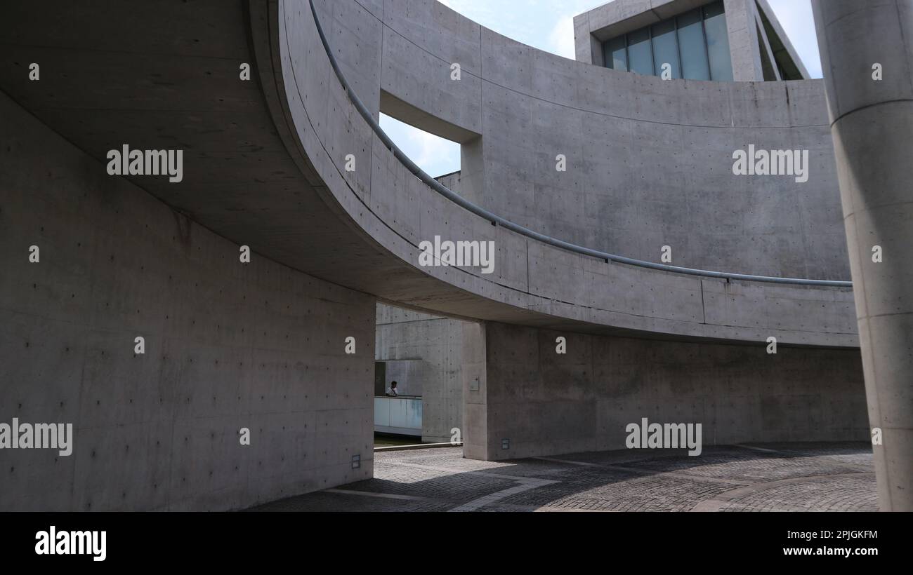 Osaka Prefectural Sayamaike Museum by Tadao Ando: Water and Architecture Stock Photo - Alamy