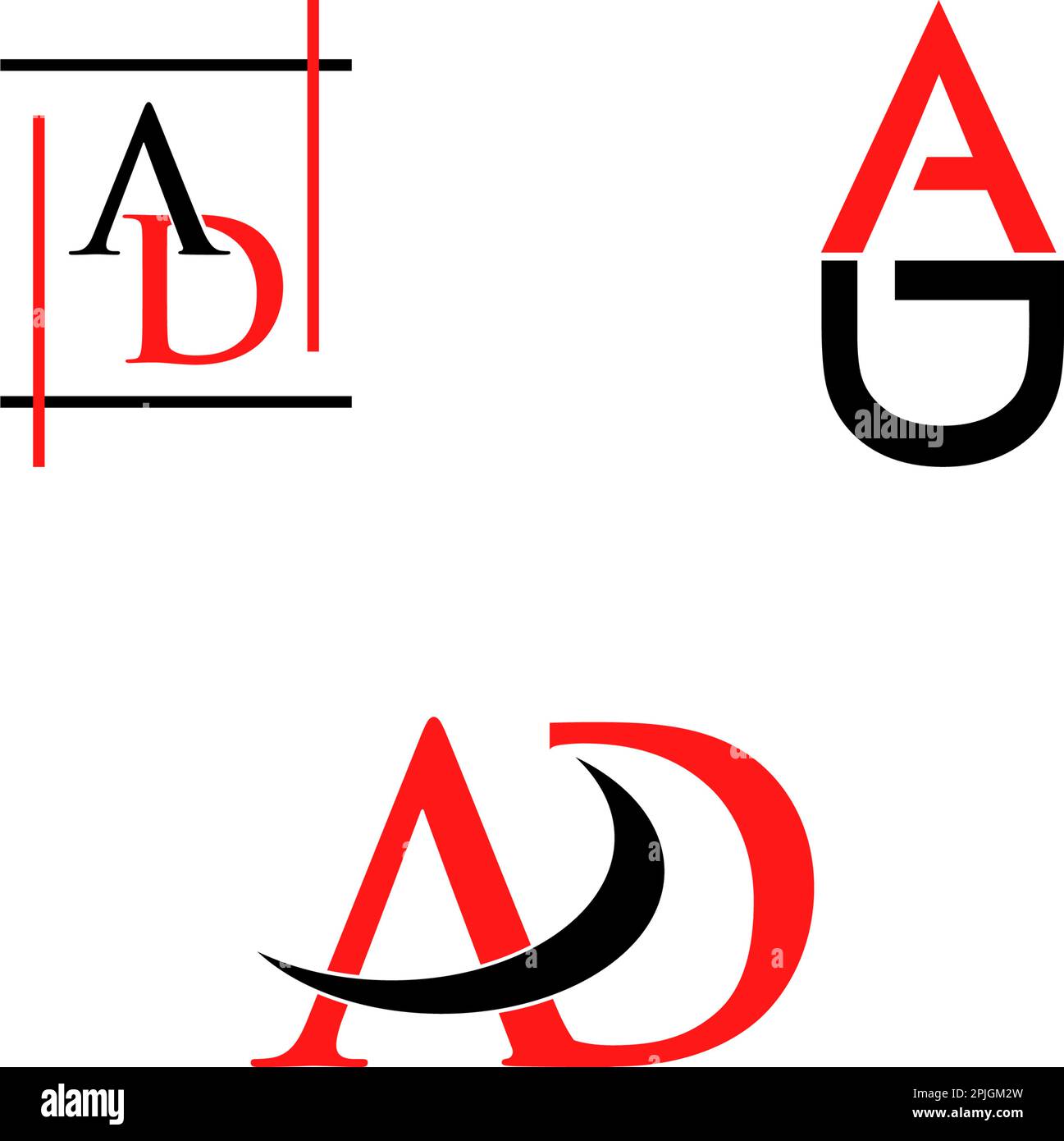 Initial letter ad hi-res stock photography and images - Alamy