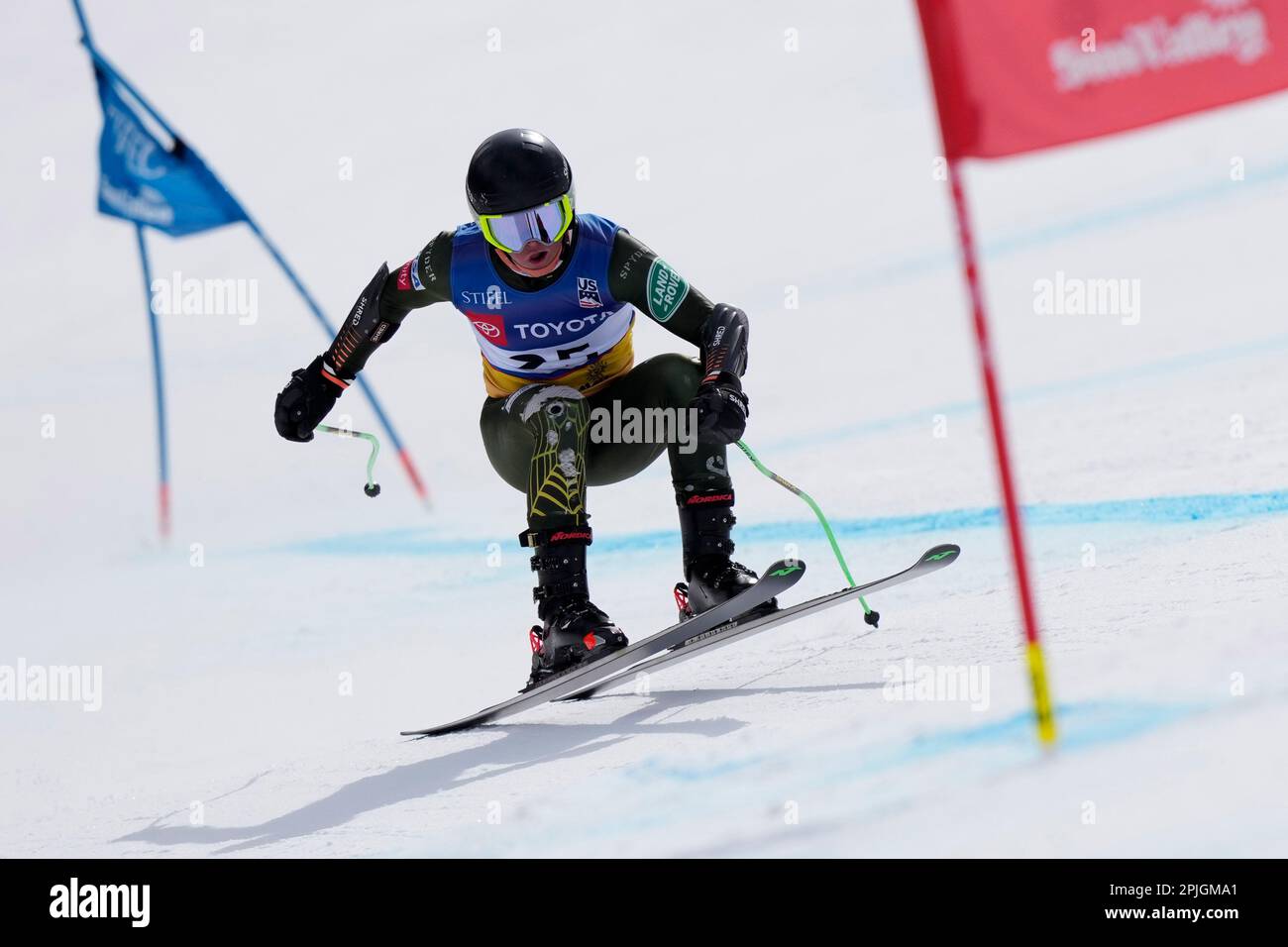 Townsend Mikell competes in the men's super-G ski race during the U.S ...