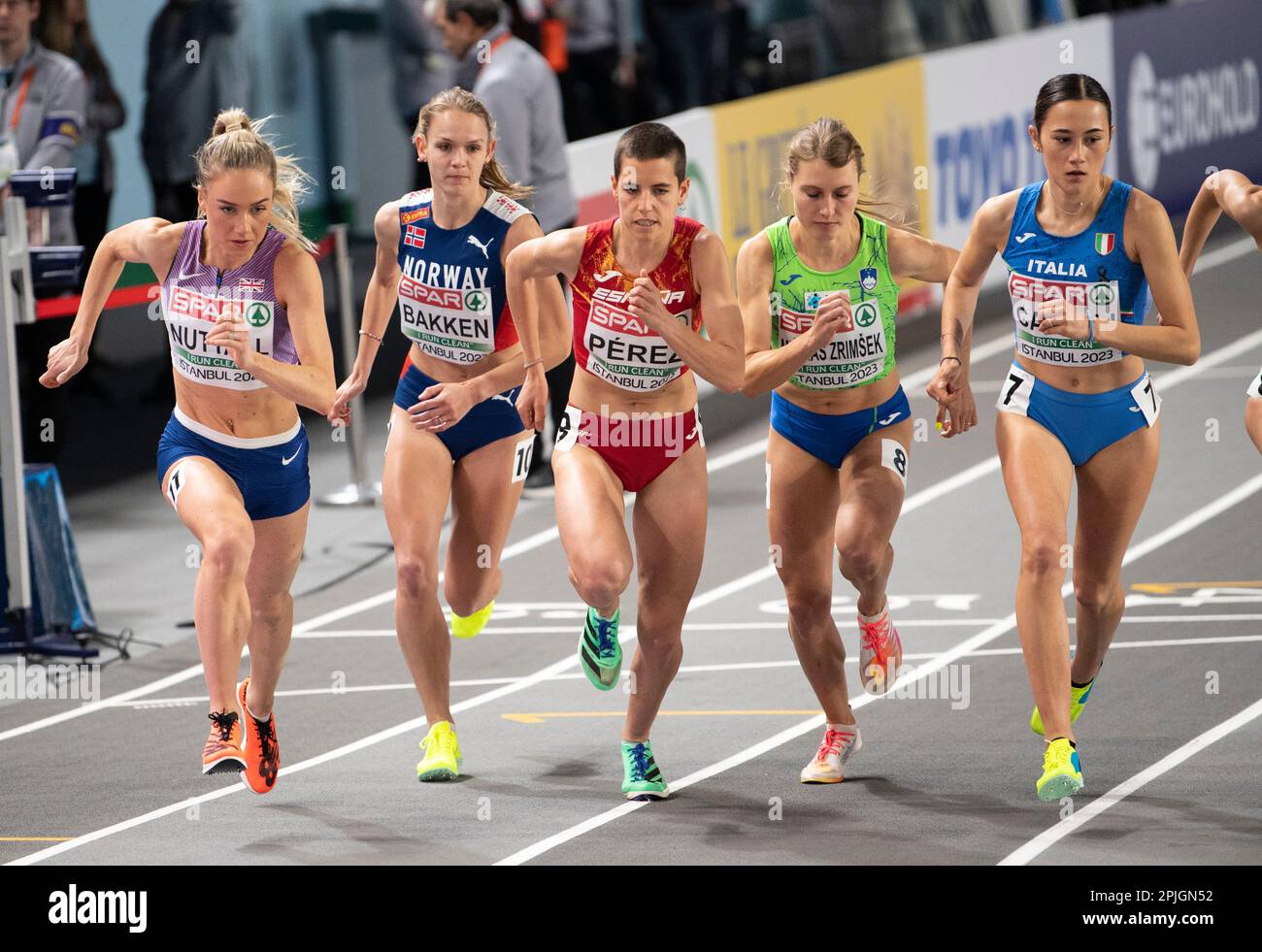 Ludovica Cavalli of Italy competing in the women’s 3000m heats at the ...