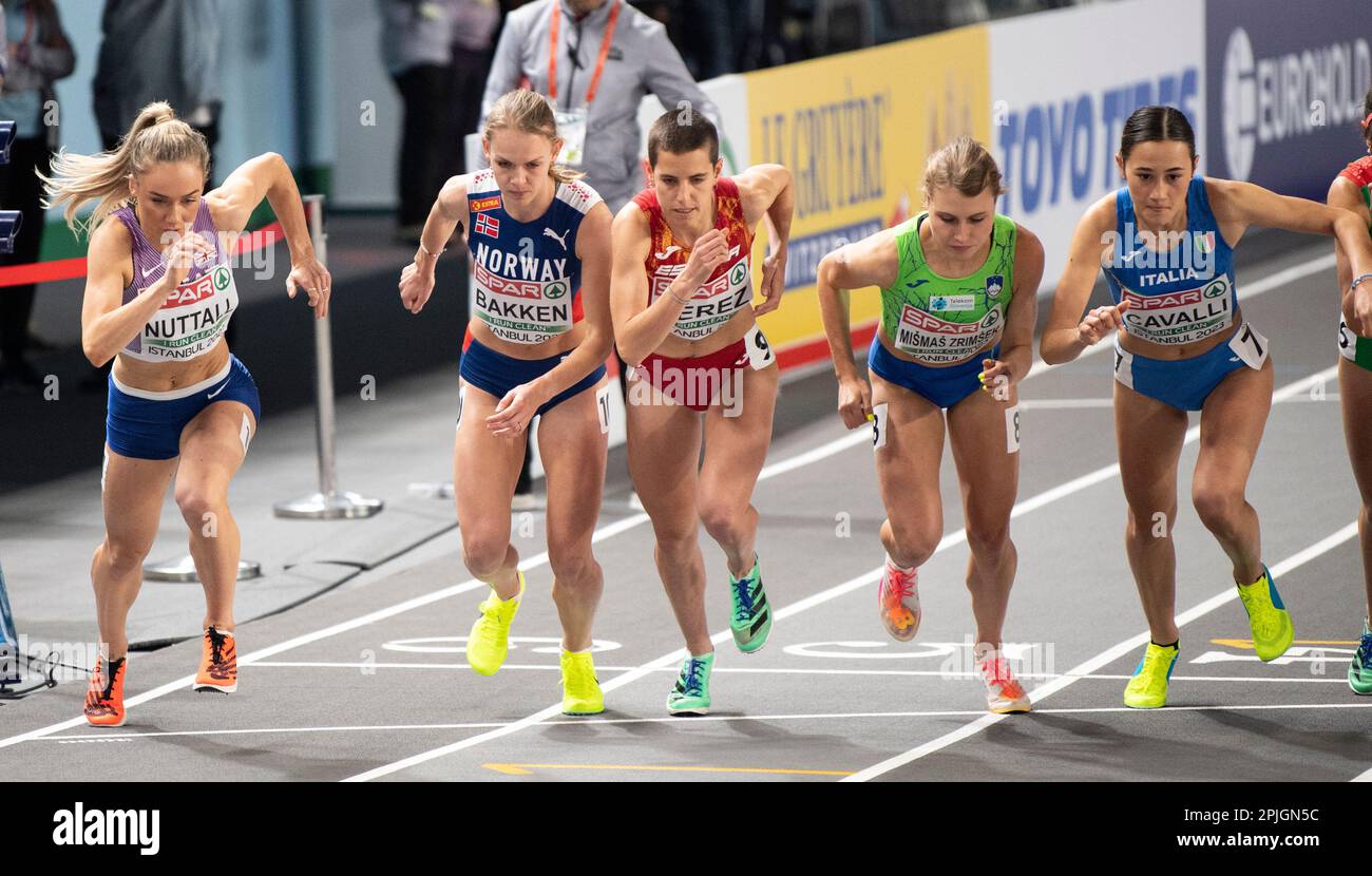 Ludovica Cavalli of Italy competing in the women’s 3000m heats at the ...