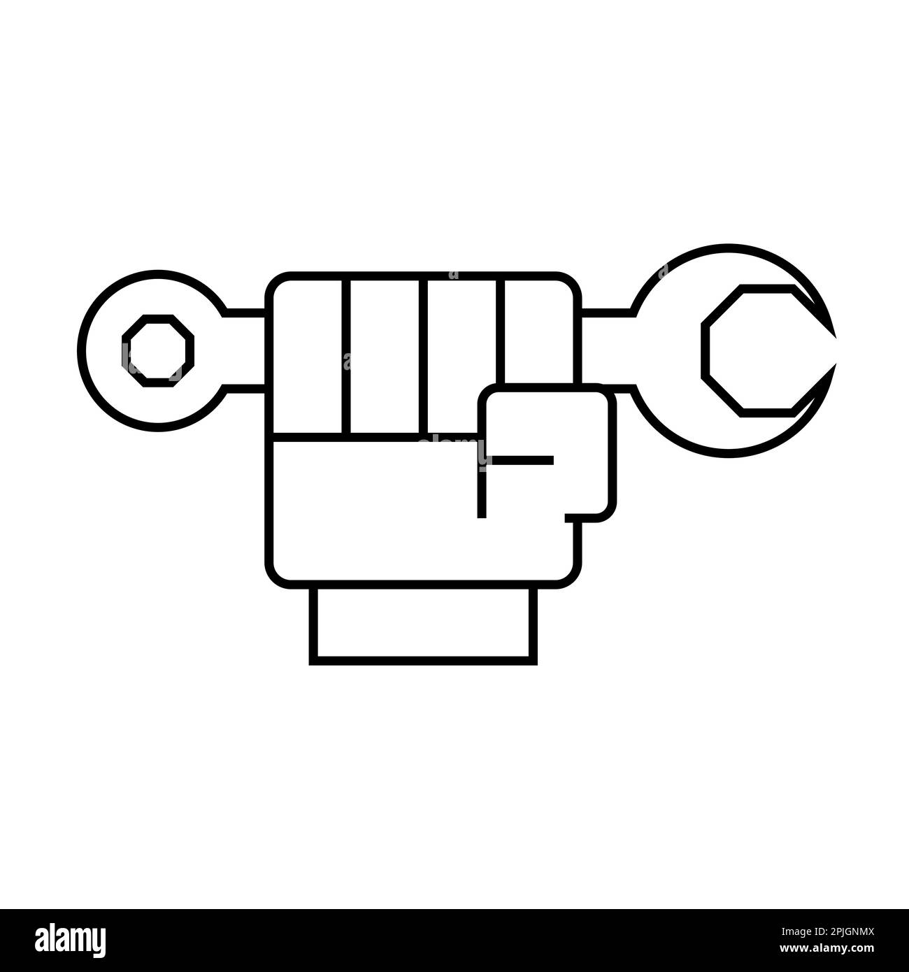 Hand with key flat icon. 1st May Worker s Day. Vector Stock Vector ...