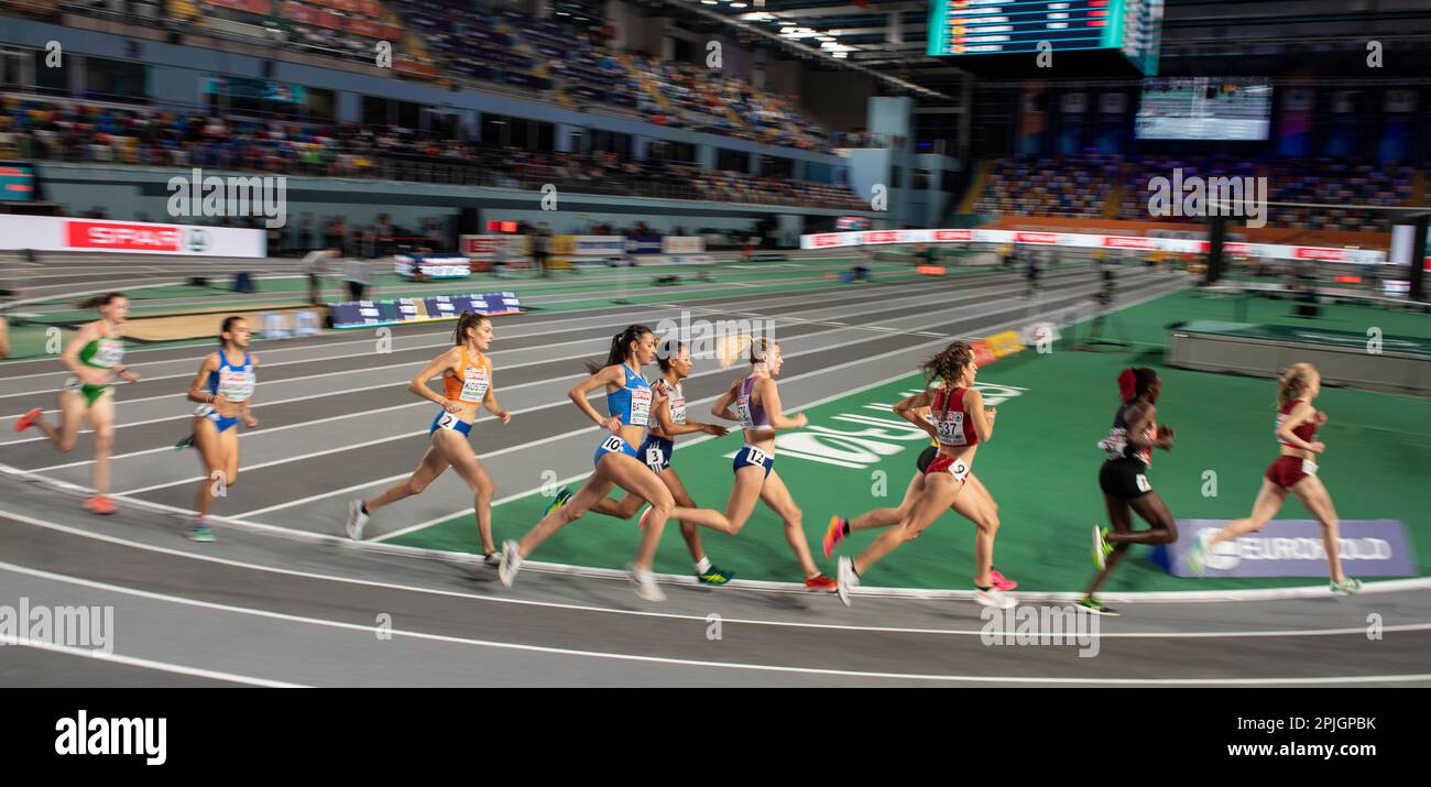 Nadia Battocletti of Italy competing in the women’s 3000m heats at the ...