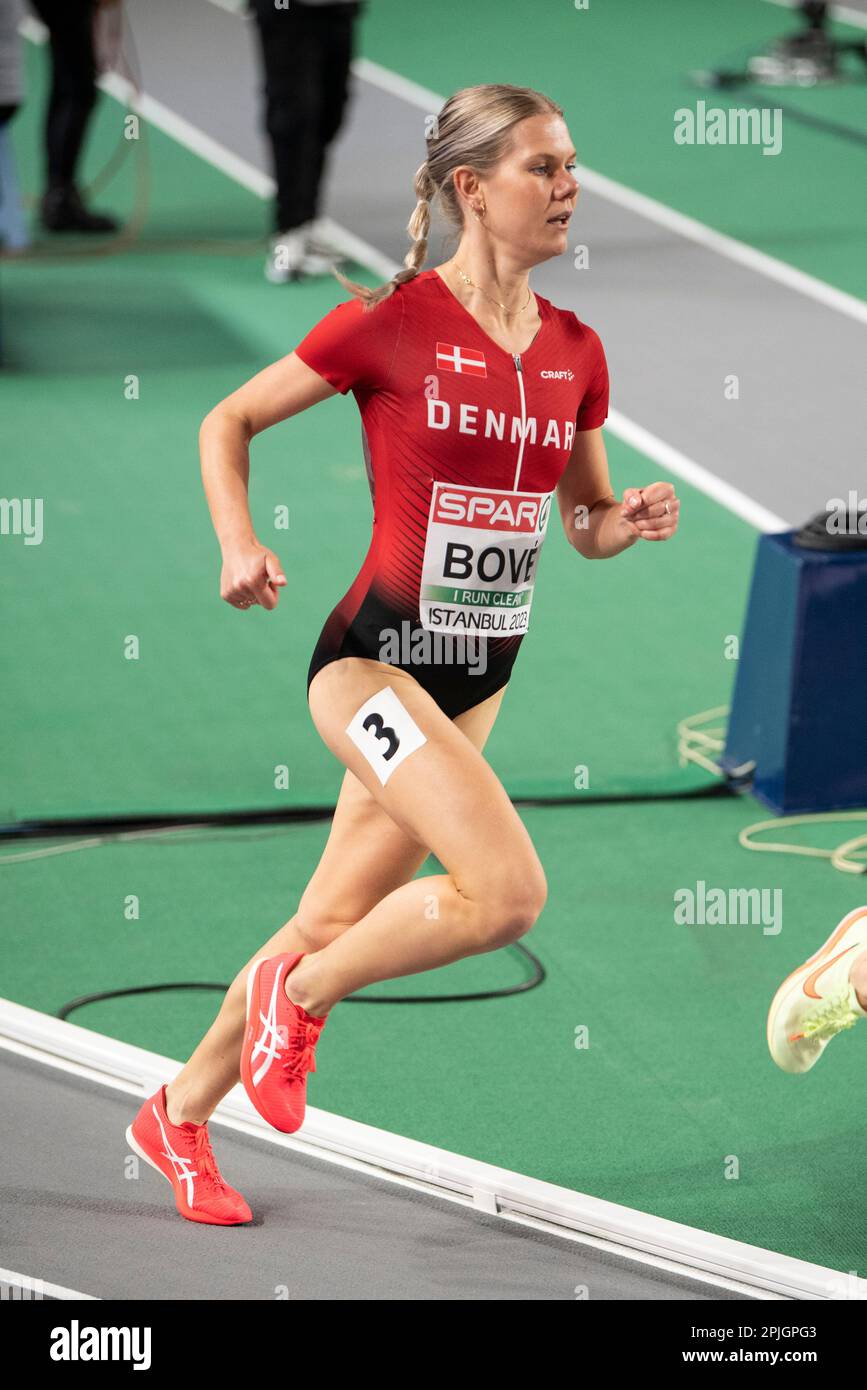 Nanna Bové of Denmark competing in the women’s 3000m heats at the ...