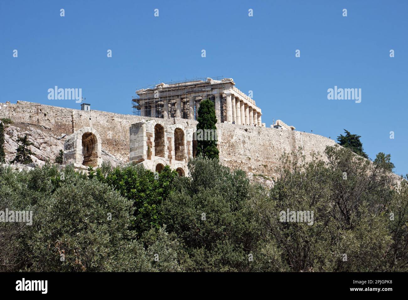 The Parthenon, the most famous ancient building on Acropolis, as seen ...