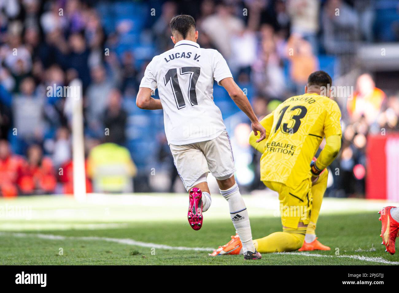 2nd April 2023; Santiago Bernabeu Stadium, Madrid, Spain, Spanish La ...