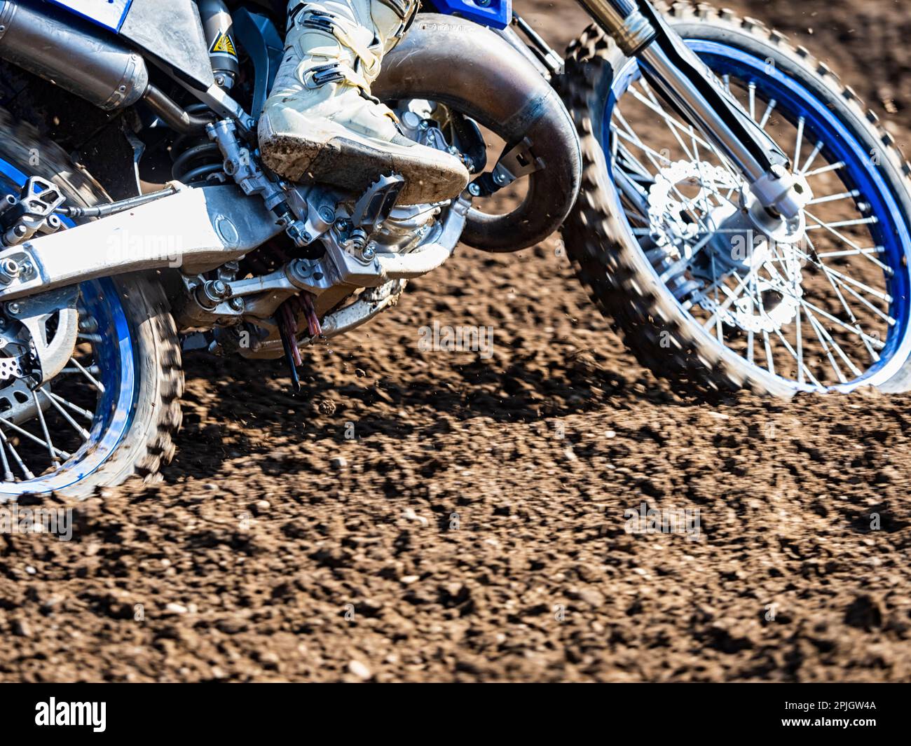 Motocross scene on a race Stock Photo - Alamy